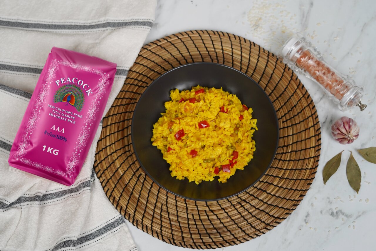 One-Pot Creamy Chicken and Rice Recipe: Using Peacock Thai Jasmine Rice